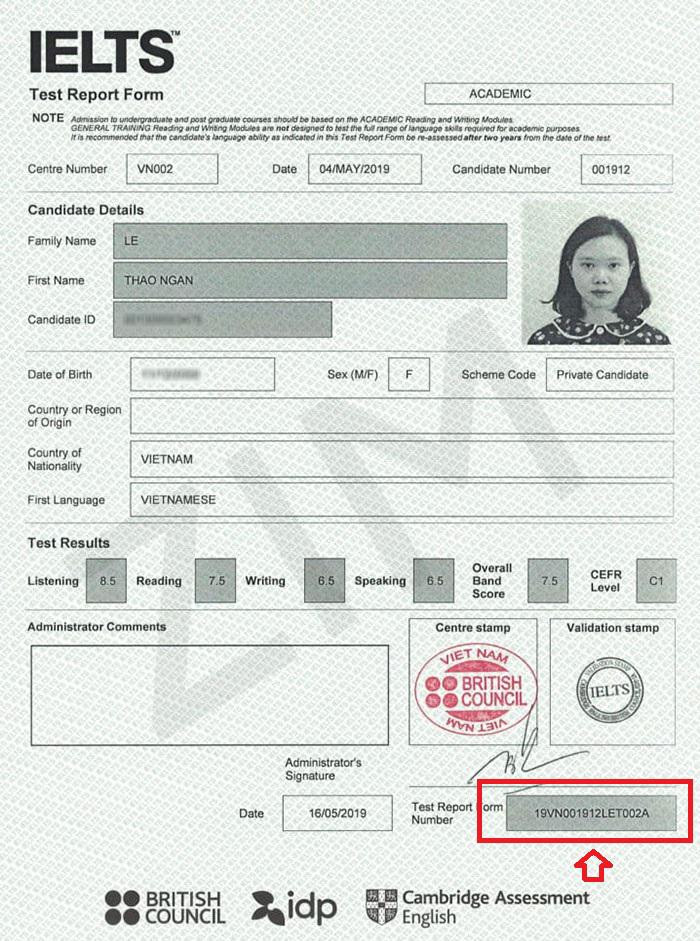 Giải mã mã chứng chỉ IELTS năm ở đâu trên phiếu điểm của bạn - Inter Stella